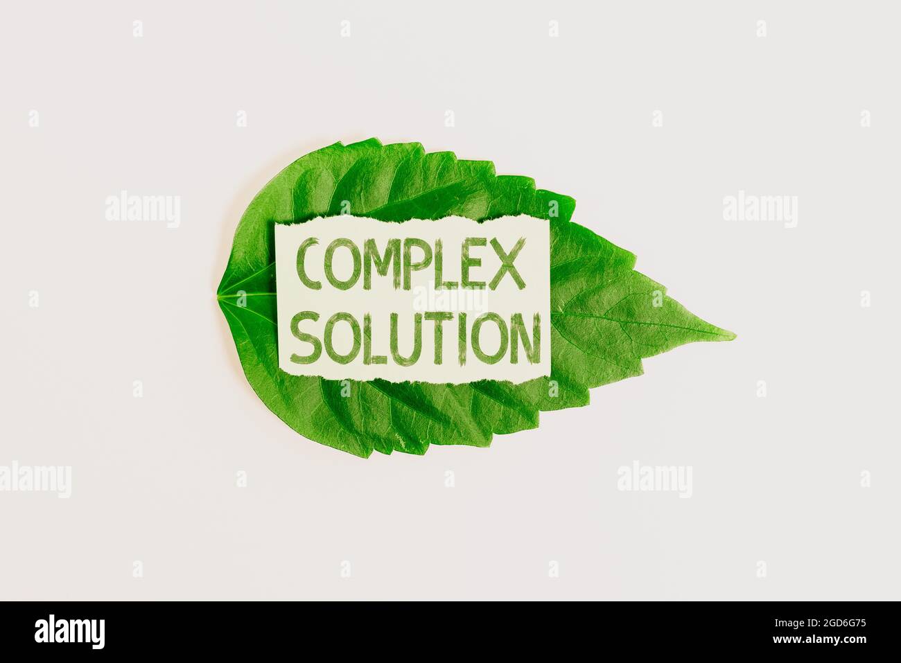 Text showing inspiration Complex Solution. Business idea significant ...