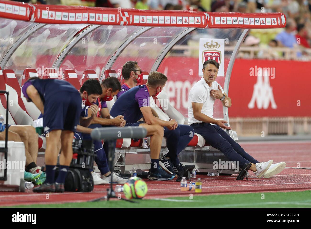 Monaco, Monaco, 10th August 2021. Niko Kovac Head coach of AS Monaco ...