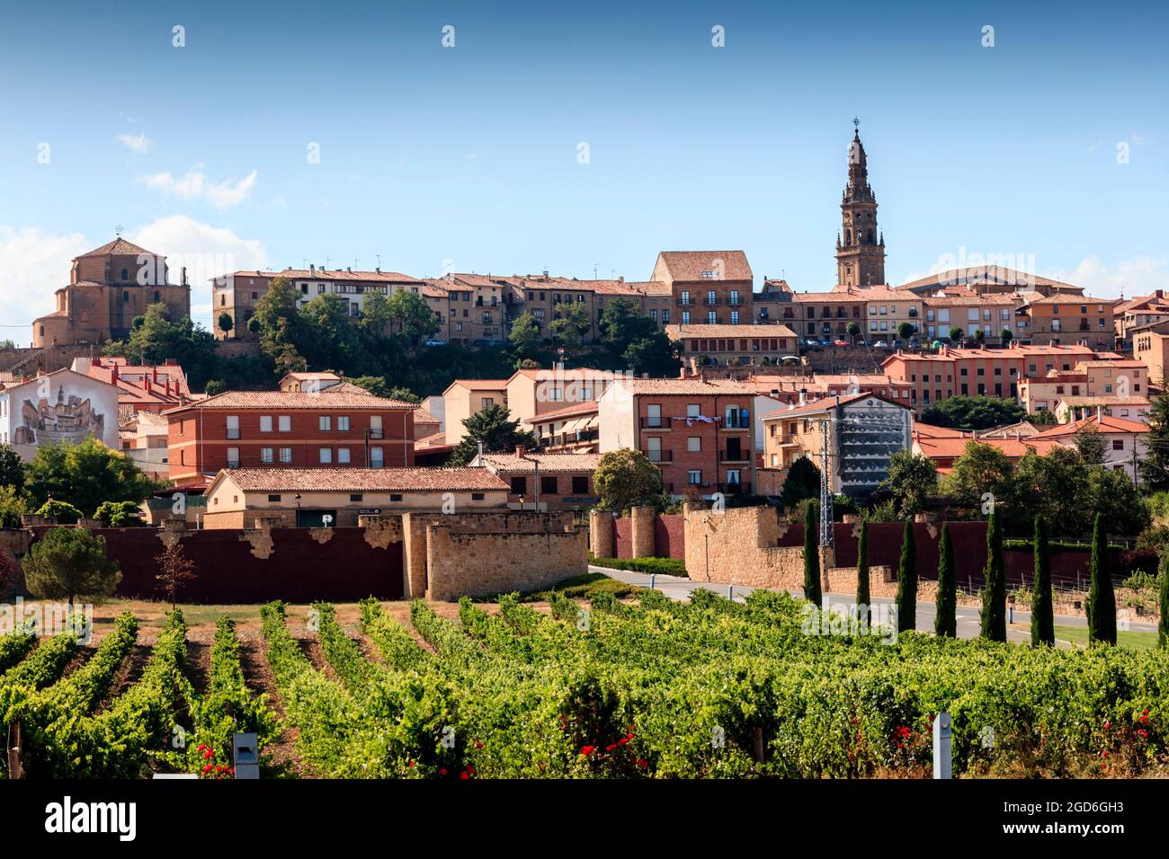 The Briones village at the heart of the Rioja wineries, La Rioja. Spain ...