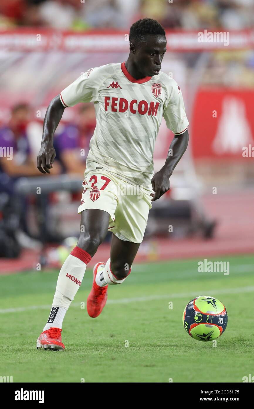 Monaco, Monaco, 10th August 2021. Krepin Diatta of AS Monaco during the ...