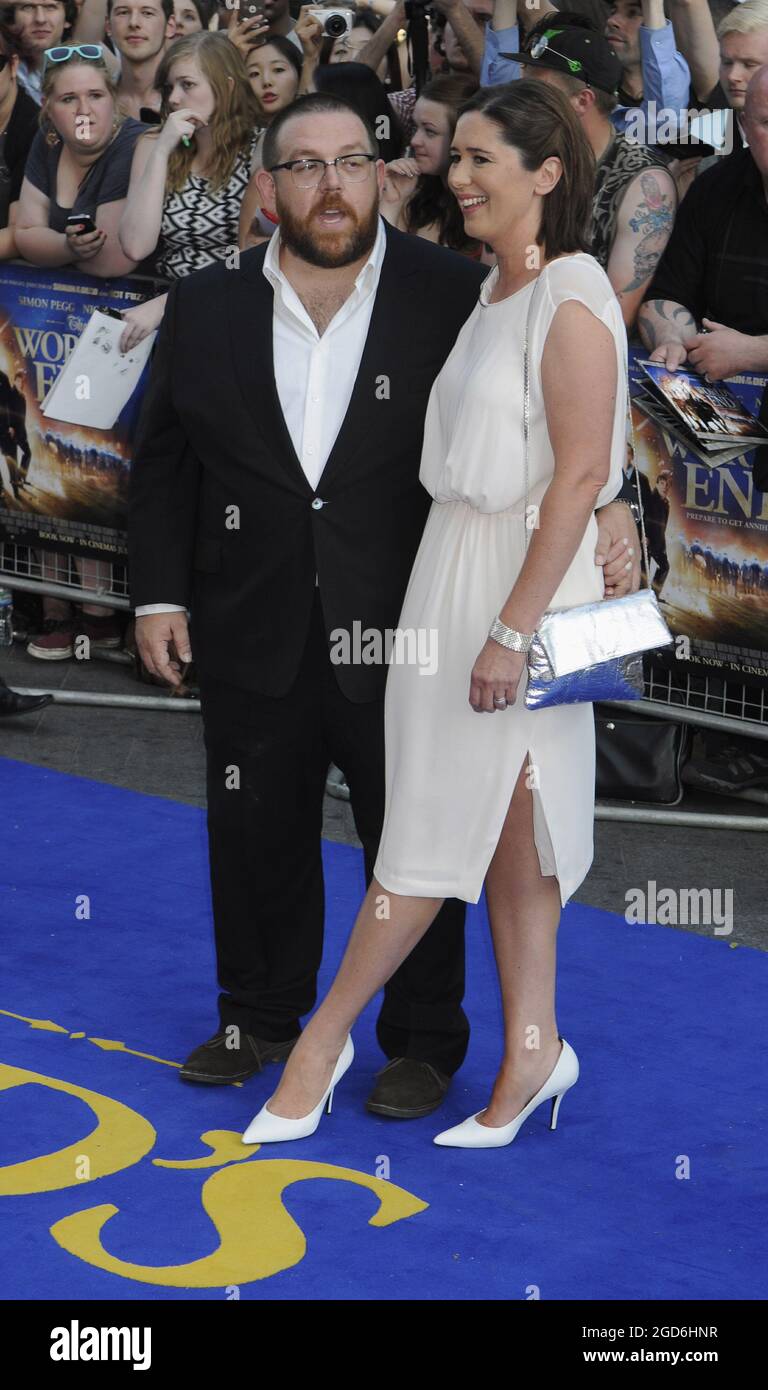 London. UK. Nick Frost and Christina Frost at the World Premiere of The ...