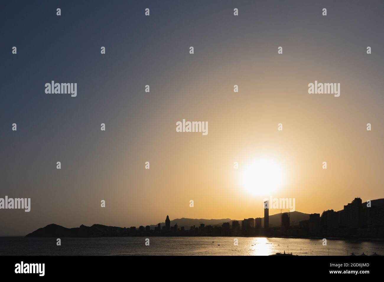 Benidorm silhouette hi-res stock photography and images - Alamy
