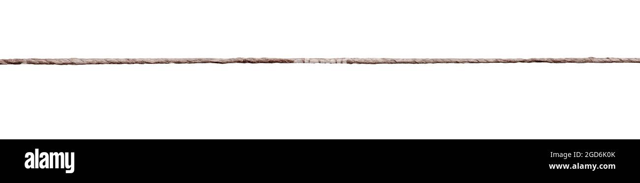 close up of a rope string on white background Stock Photo - Alamy