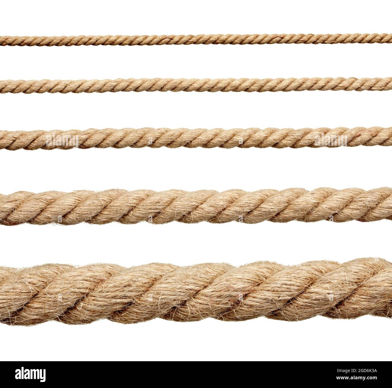 close up of a rope string on white background Stock Photo - Alamy