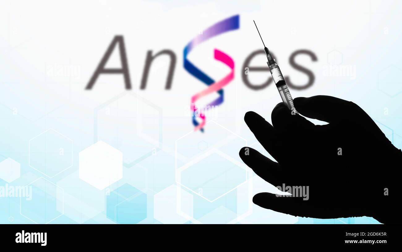 In this photo illustration, a silhouette of a hand holding a medical ...