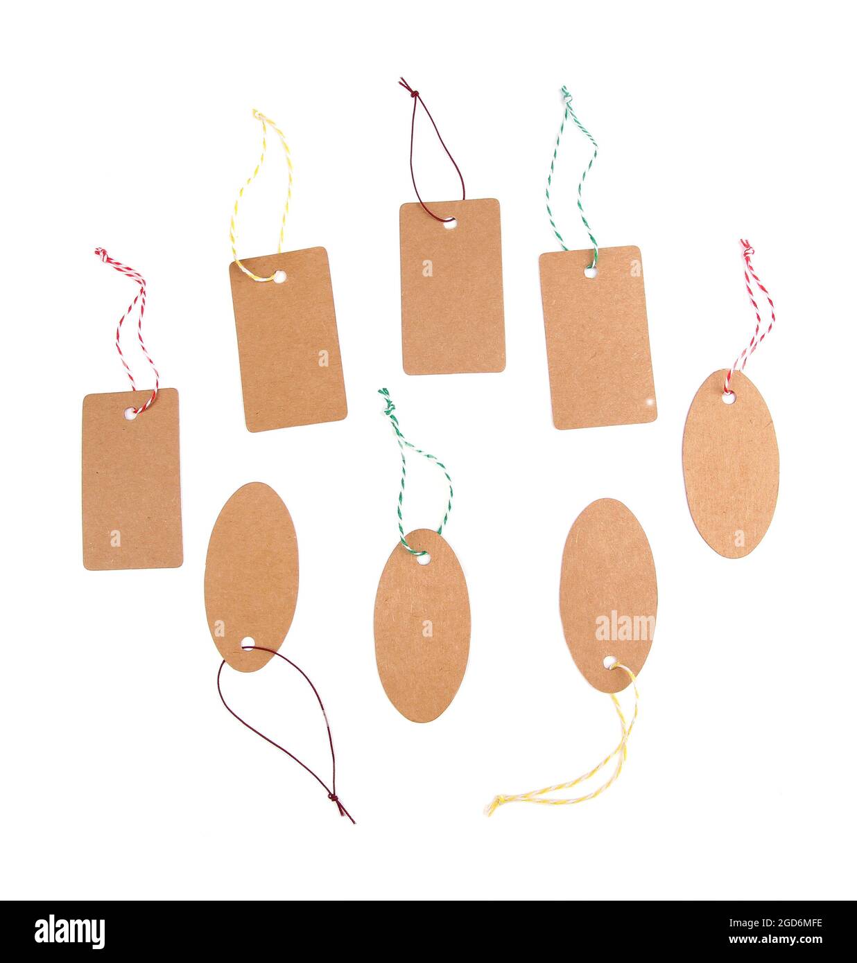 Set of tags isolated on white Stock Photo - Alamy