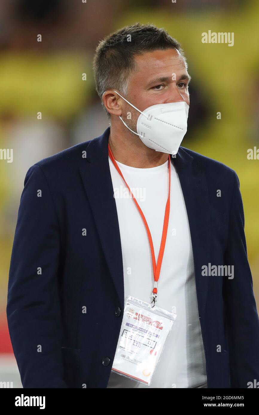 Monaco, Monaco, 10th August 2021. SpartaPrague Squad leader Miroslav ...