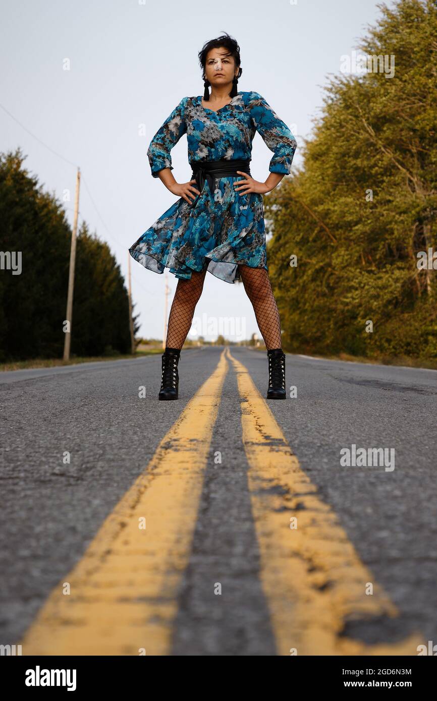 Wind in skirt hi-res stock photography and images - Alamy