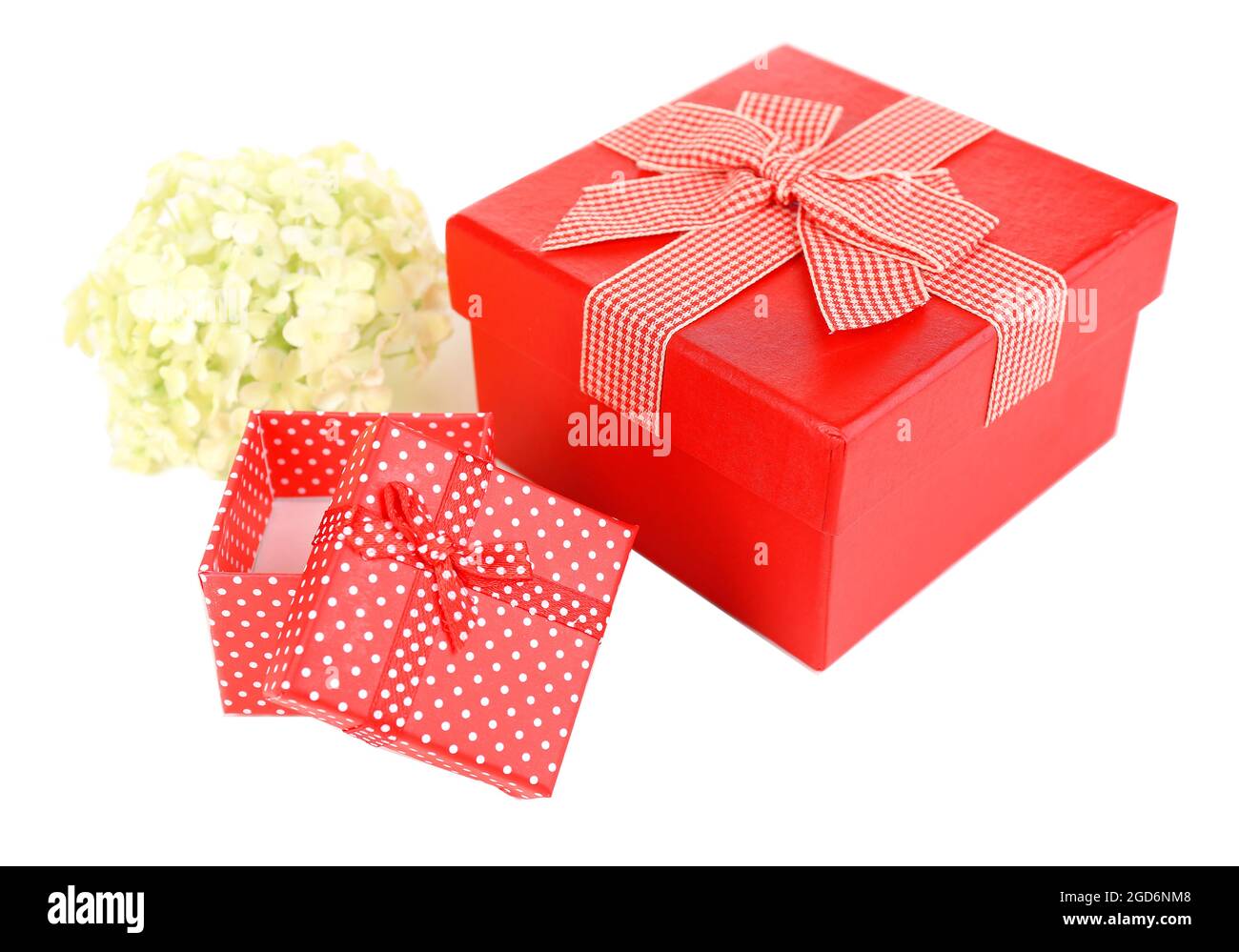Gift boxes isolated on white Stock Photo - Alamy