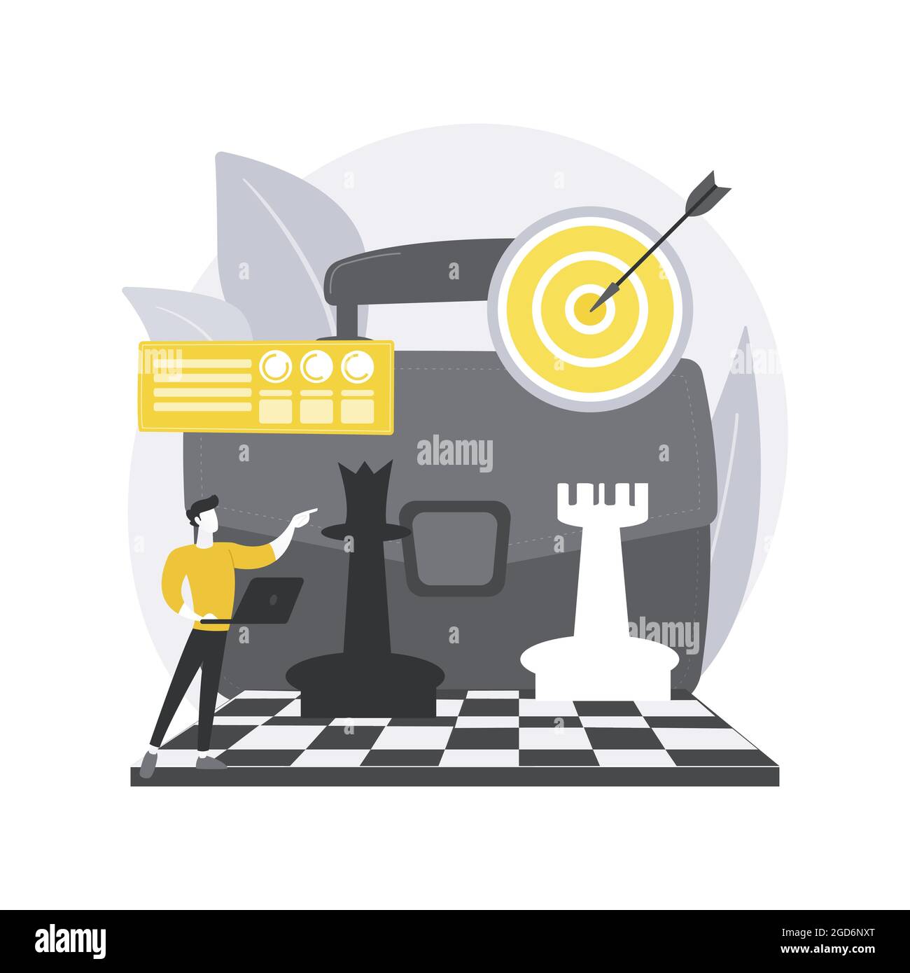 Business strategy abstract concept vector illustration Stock Vector ...