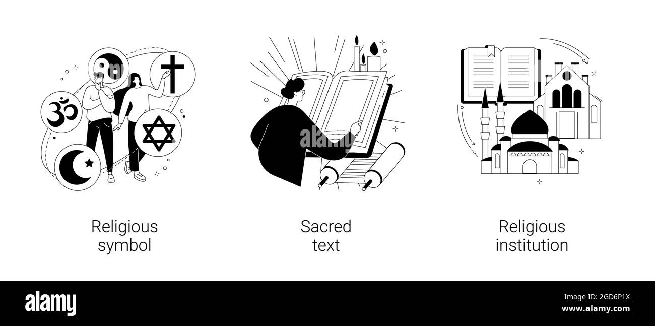 Religious practice abstract concept vector illustrations Stock Vector ...