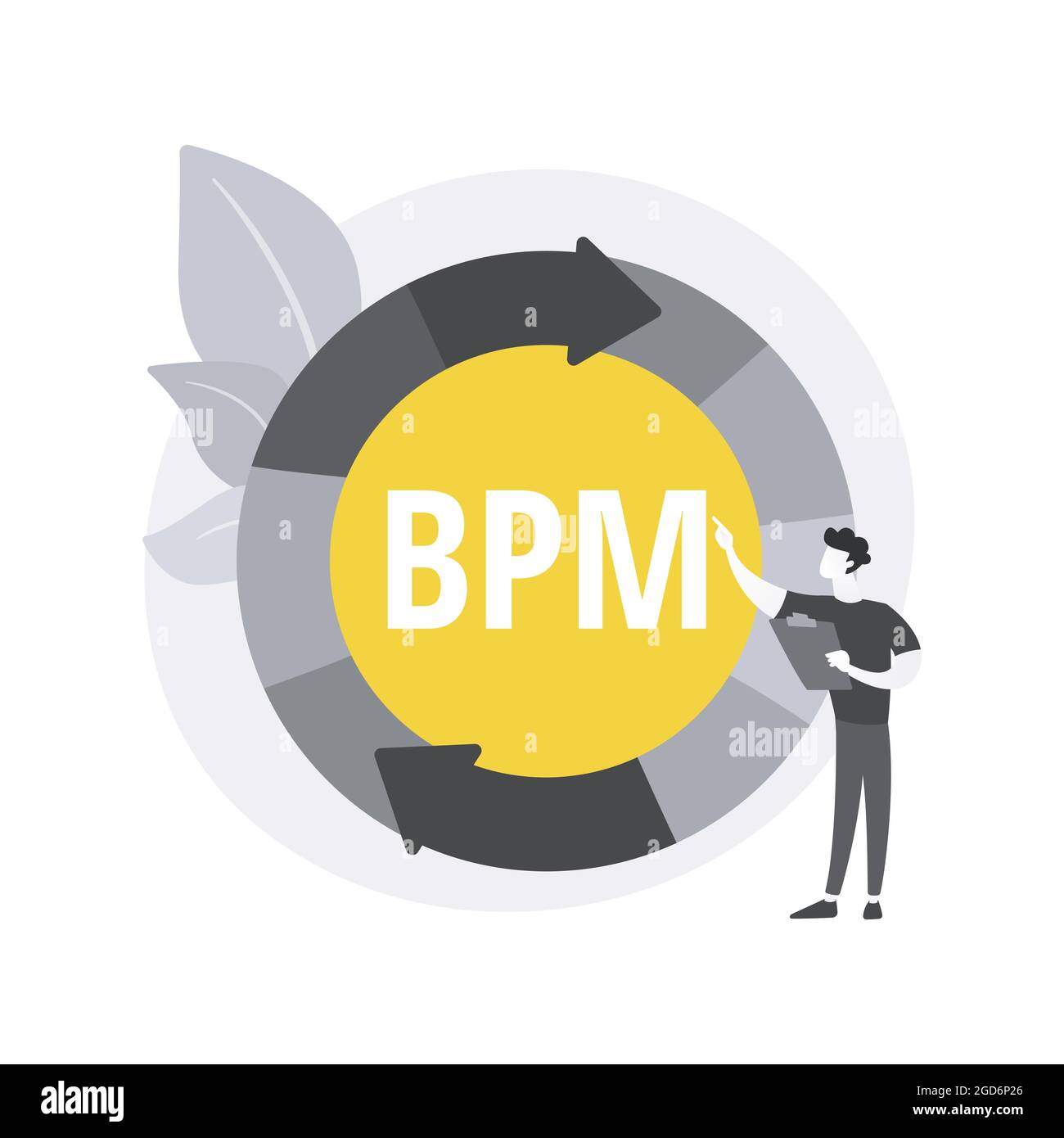 Business process management abstract concept vector illustration Stock ...