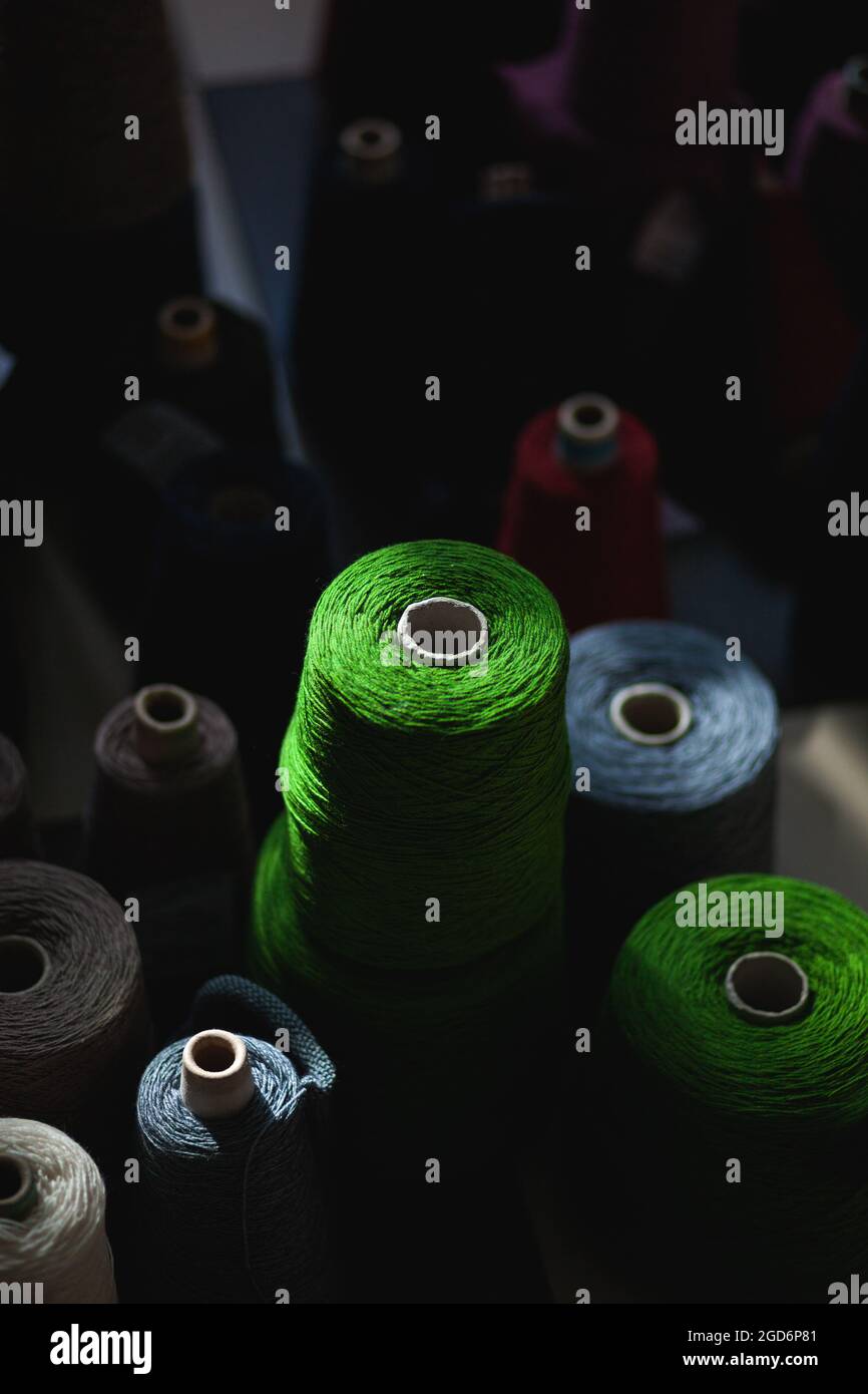 Yarn cones hi-res stock photography and images - Alamy