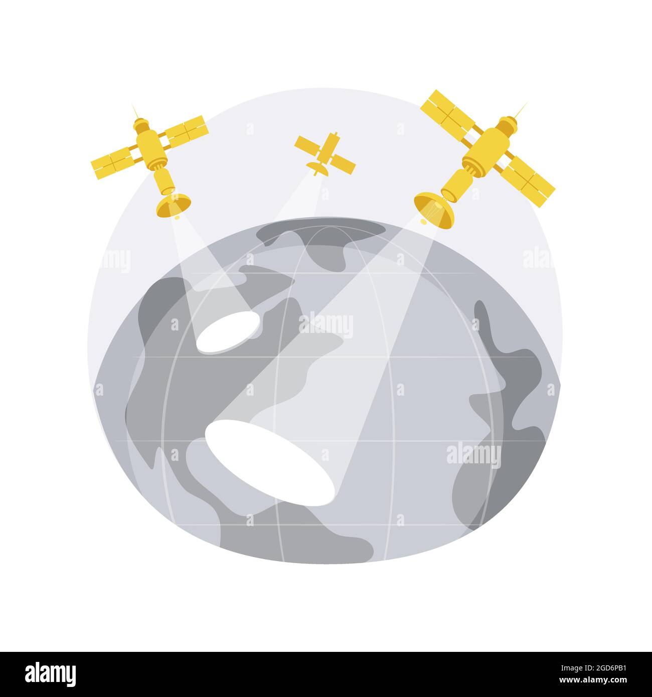 Earth observation abstract concept vector illustration Stock Vector ...