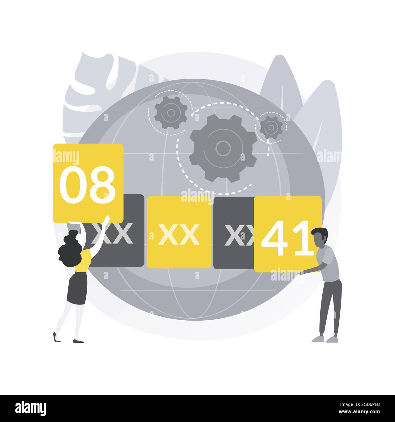 Harmonized System abstract concept vector illustration Stock Vector ...