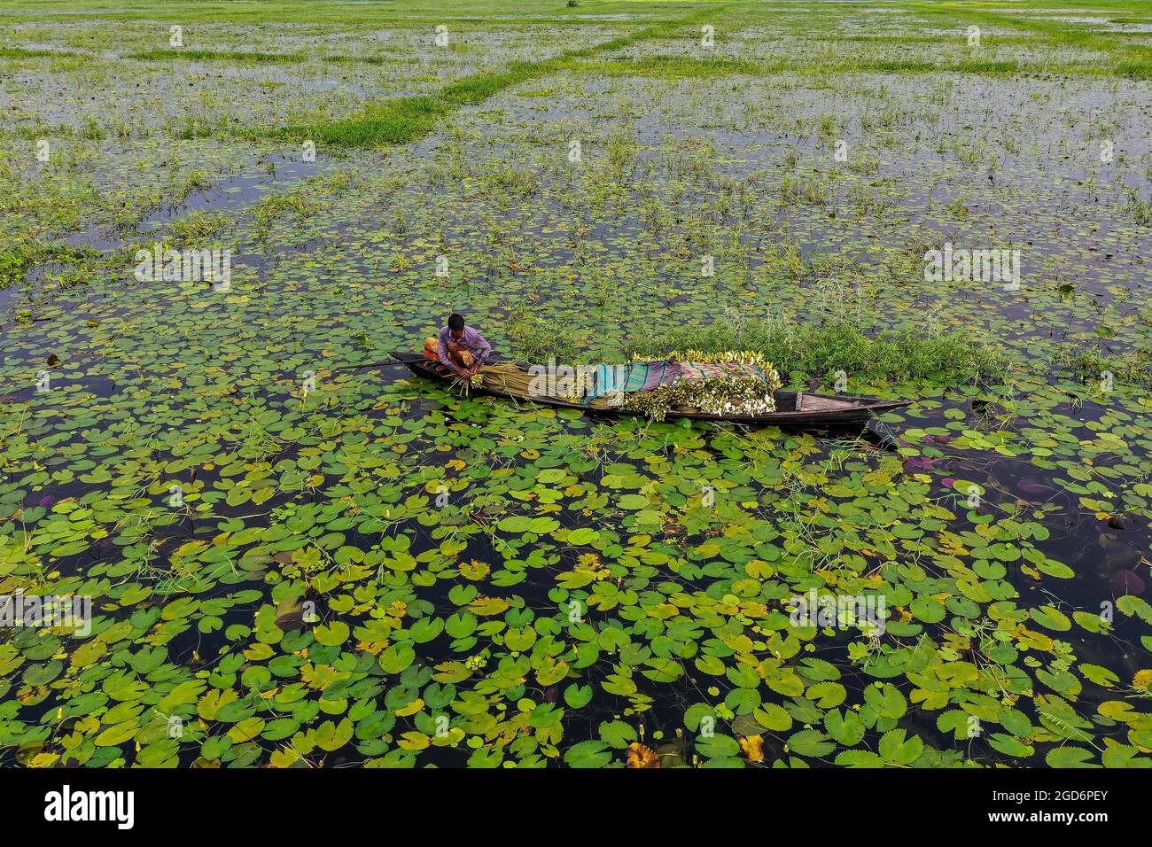August 9, 2021: (Editor's note: Image taken with a drone.).This aerial ...