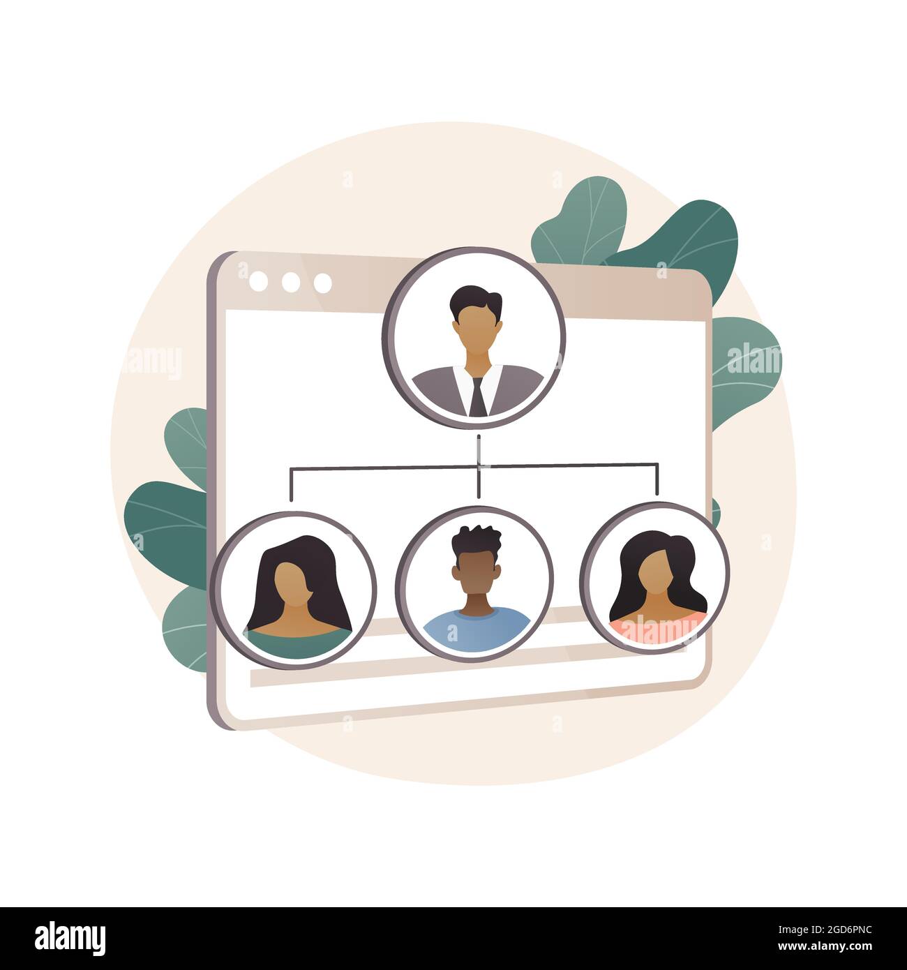 Organization abstract concept vector illustration Stock Vector Image ...