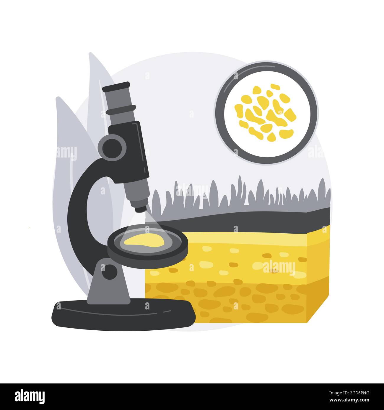 Soil analysis abstract concept vector illustration Stock Vector Image ...