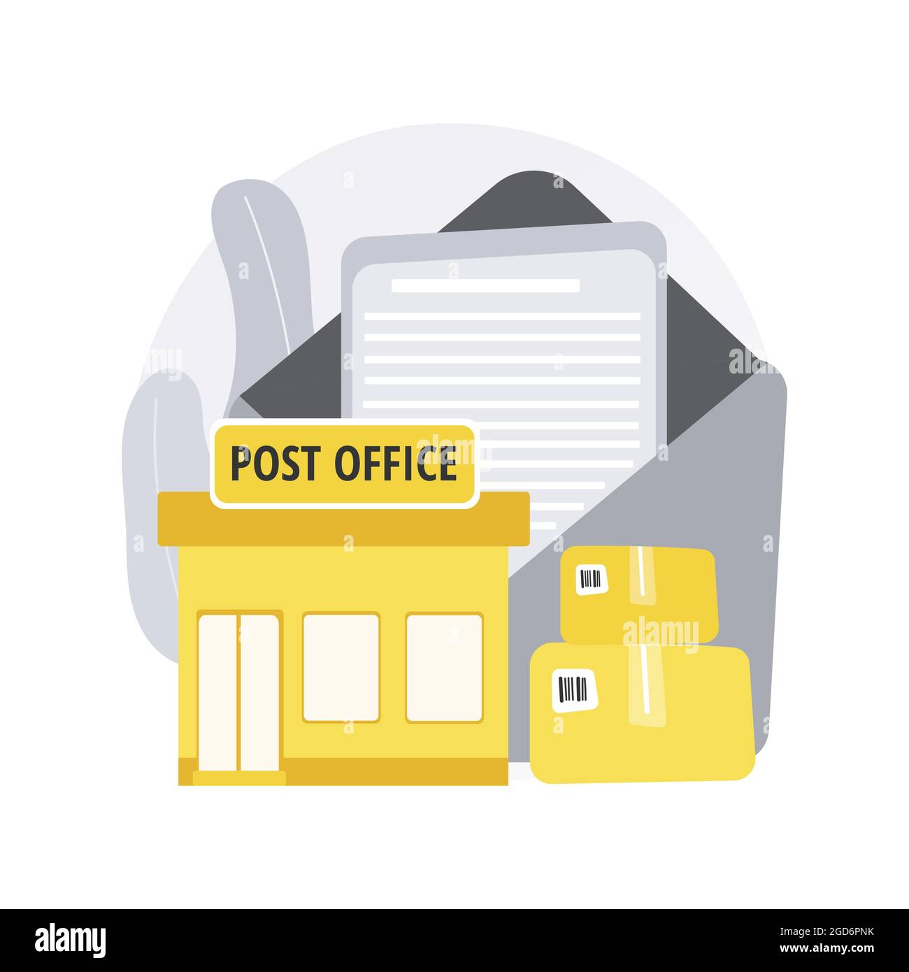 Post office abstract concept vector illustration Stock Vector Image ...