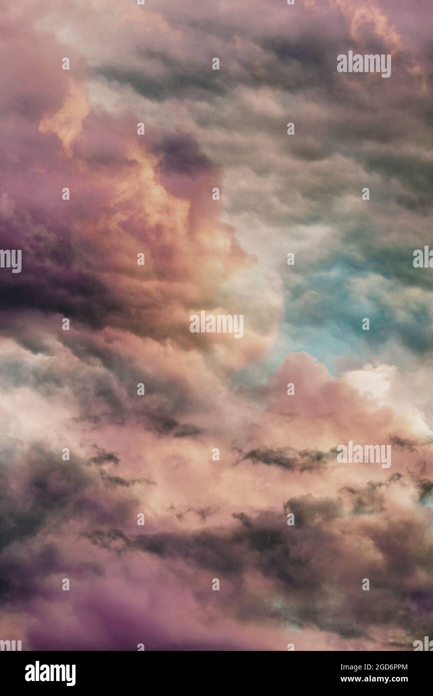 beautiful colorful clouds background Stock Photo - Alamy