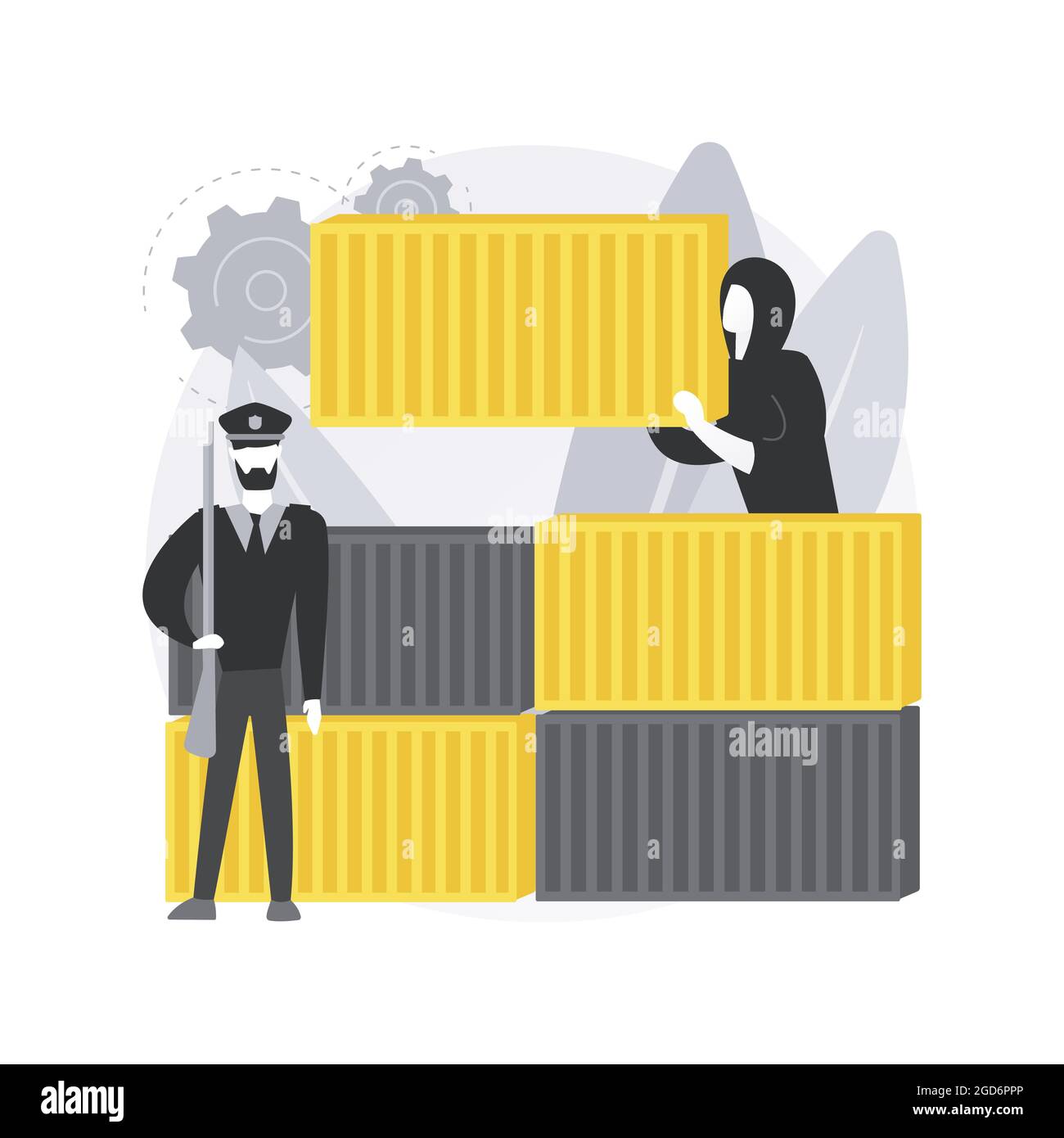 Smuggling abstract concept vector illustration Stock Vector Image & Art ...