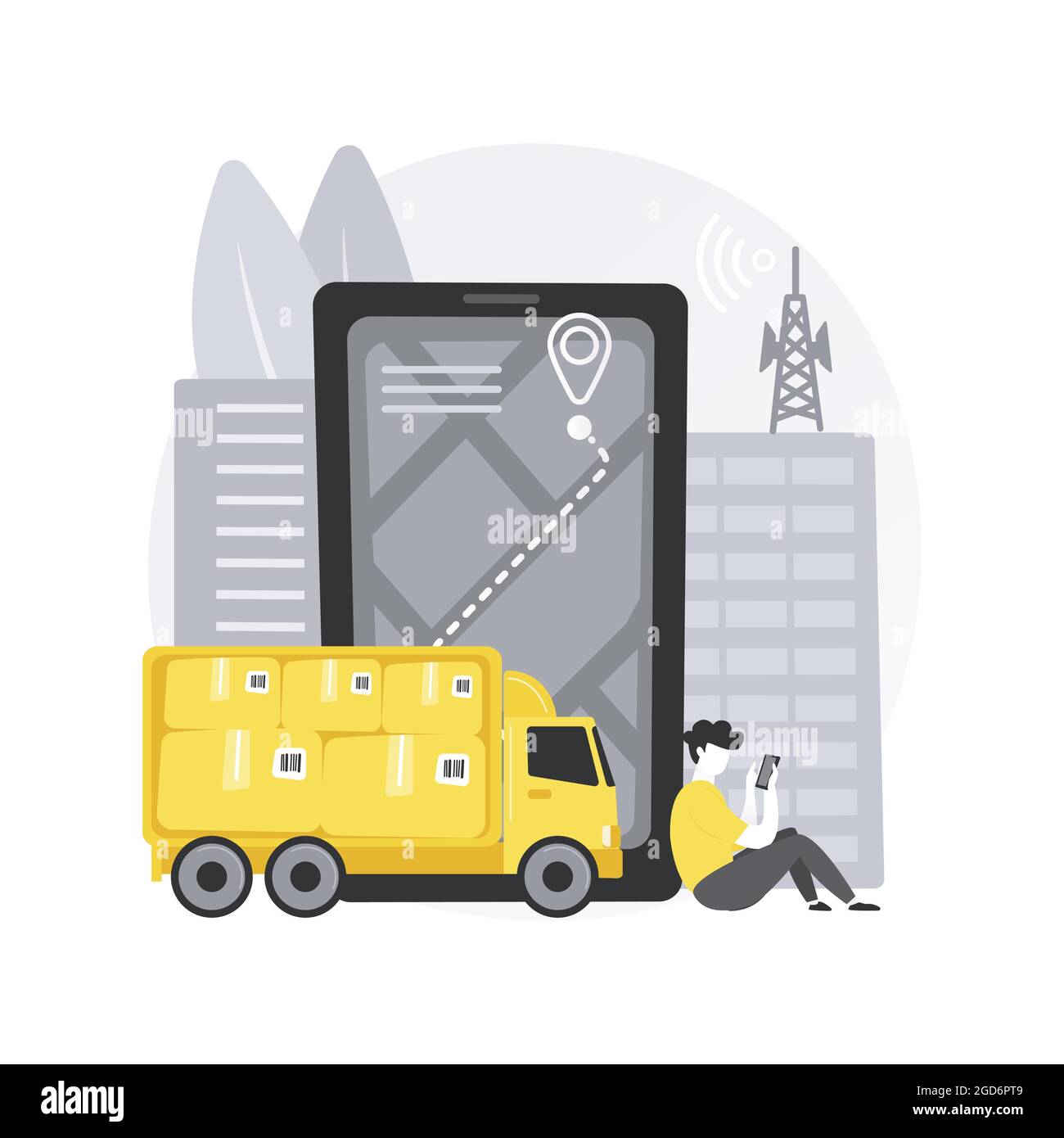 Post service tracking abstract concept vector illustration Stock Vector ...