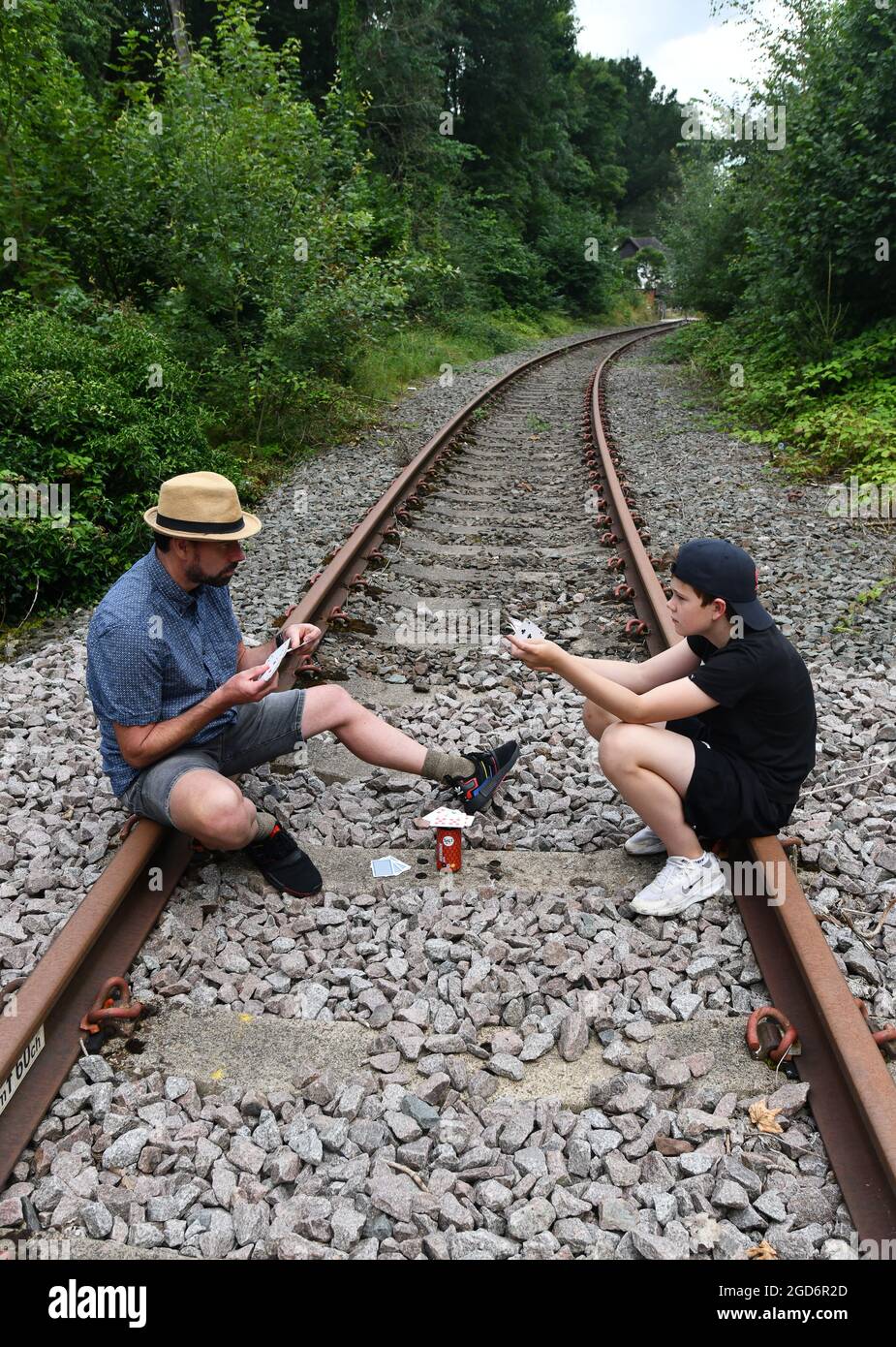 Railway Track Boy Wallpaper