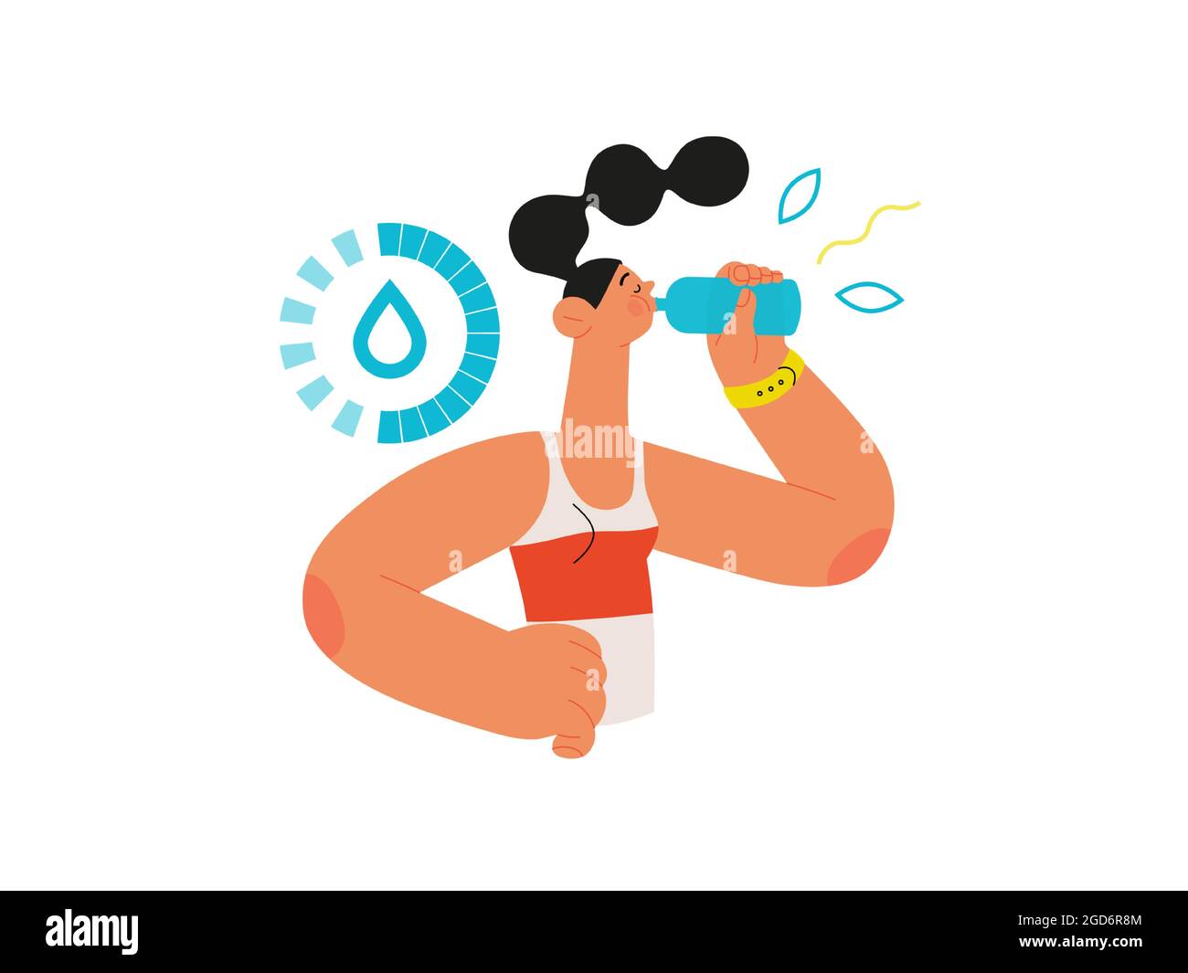 Hydration marathon Stock Vector Images - Alamy