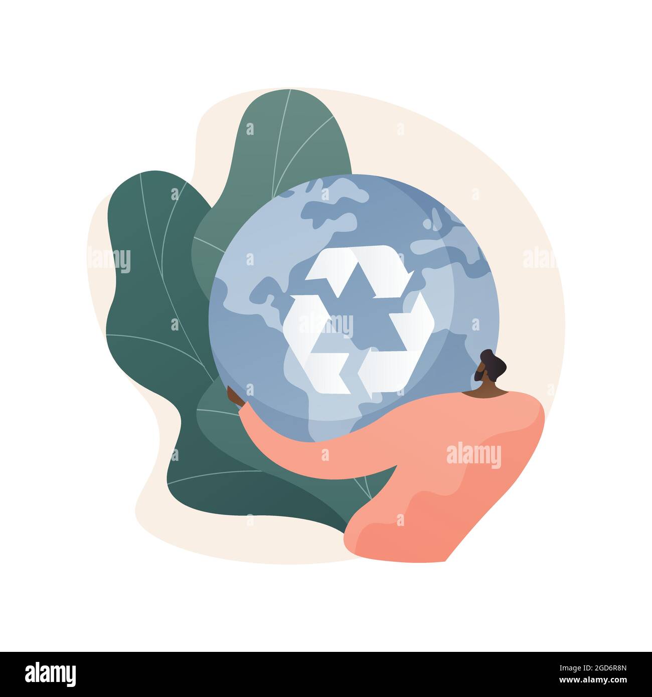 Reduce Reuse Recycle Abstract Concept Vector Illustration Stock Vector