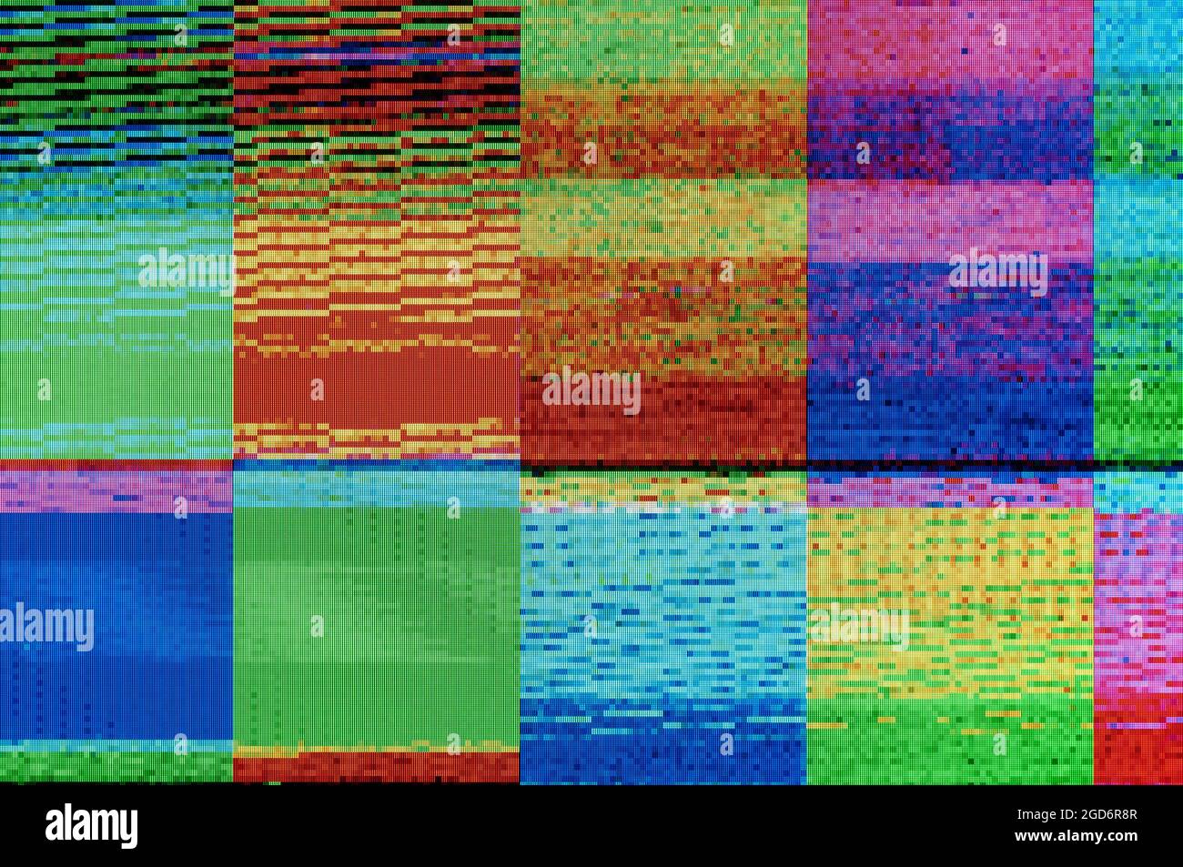 Abstract background, pattern of a digital glitch Stock Photo - Alamy
