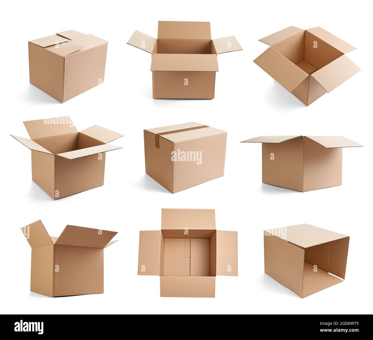 Empty delivery box Cut Out Stock Images & Pictures - Alamy