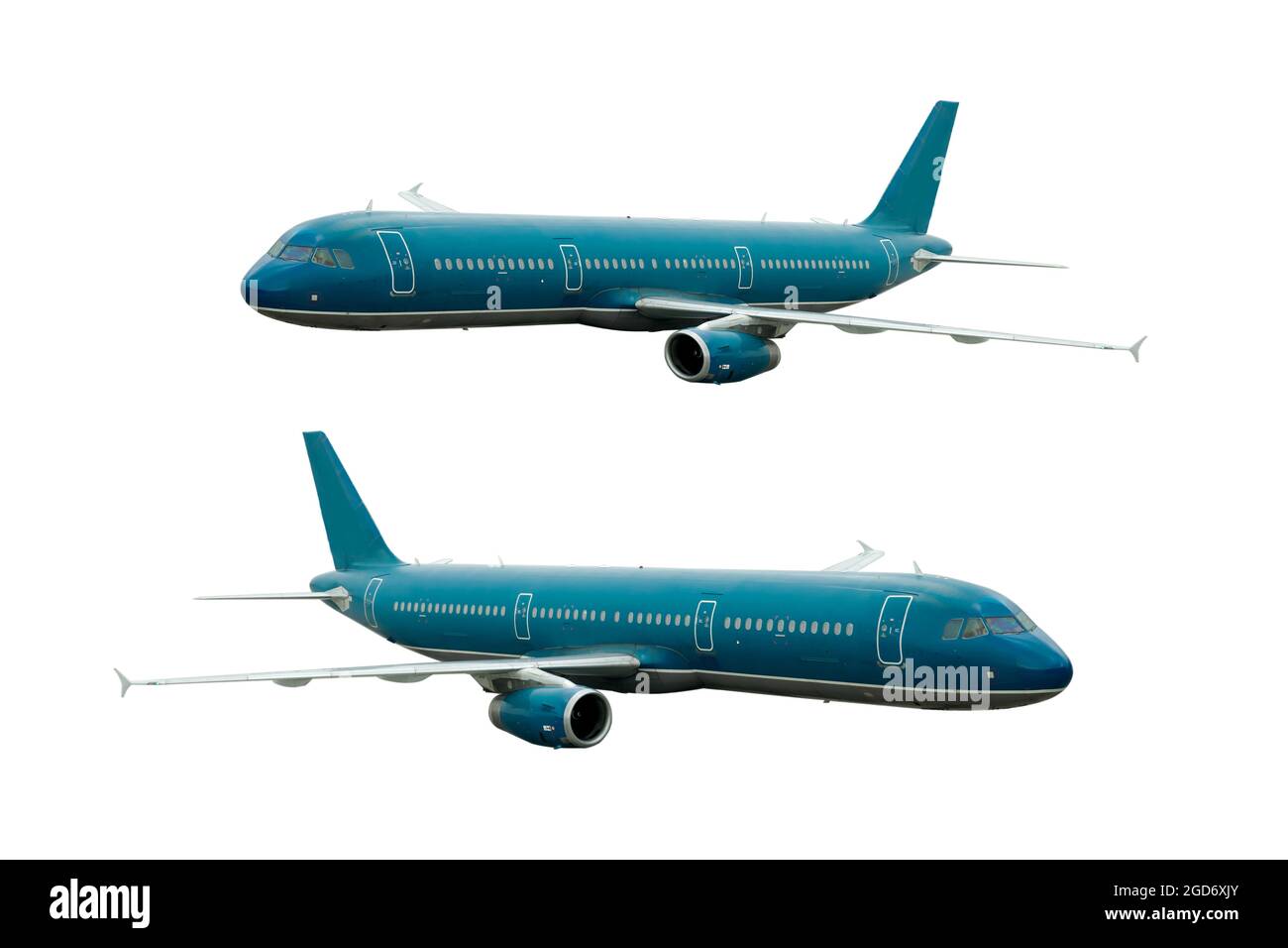 Airplane Isolated on white background Stock Photo - Alamy