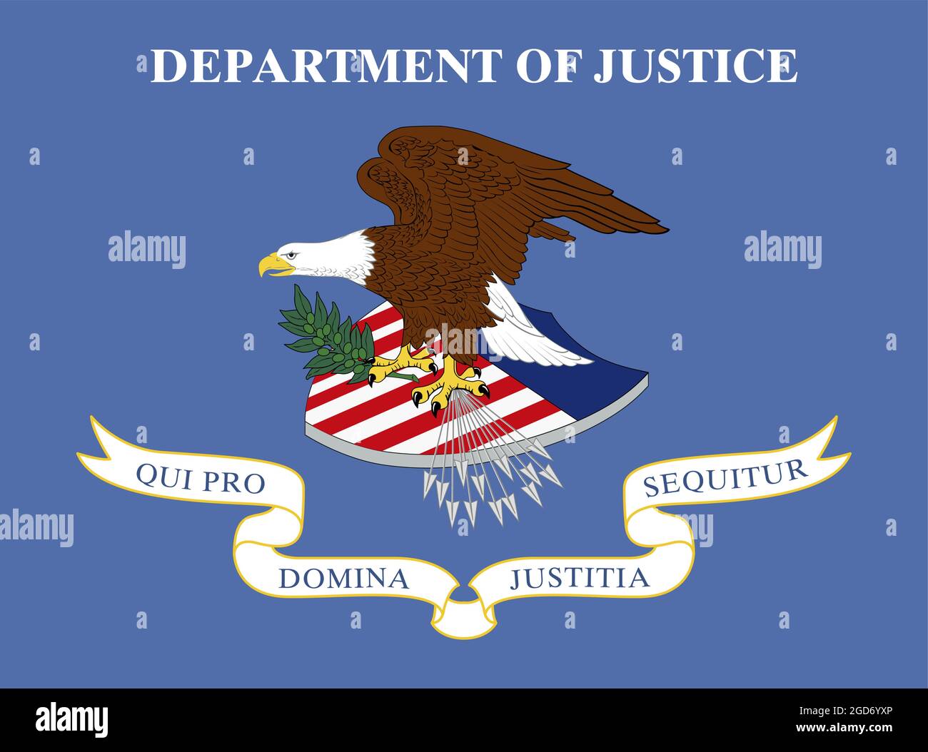 US Department of Justice flag, United States of America, vector ... US Department of Justice flag, United States of America, vector ...