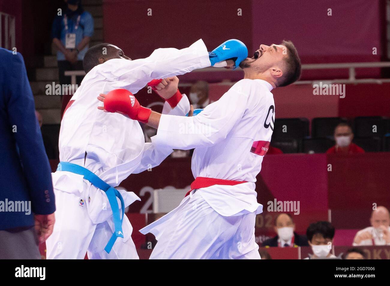 August 07, 2021: Tareg Hamedi of the Kingdom of Saudi Arabia strikes ...