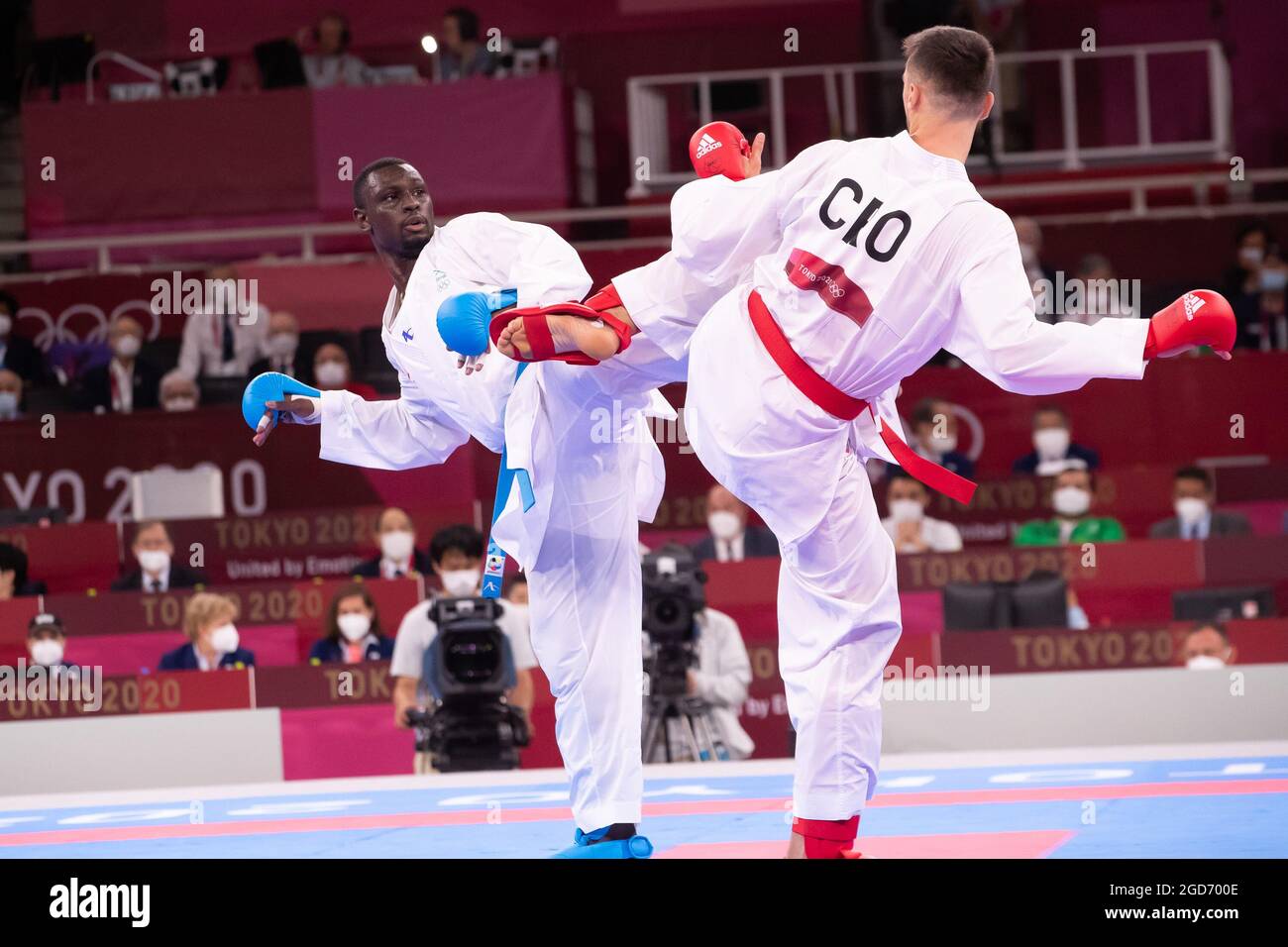 August 07, 2021: Tareg Hamedi of the Kingdom of Saudi Arabia fights ...