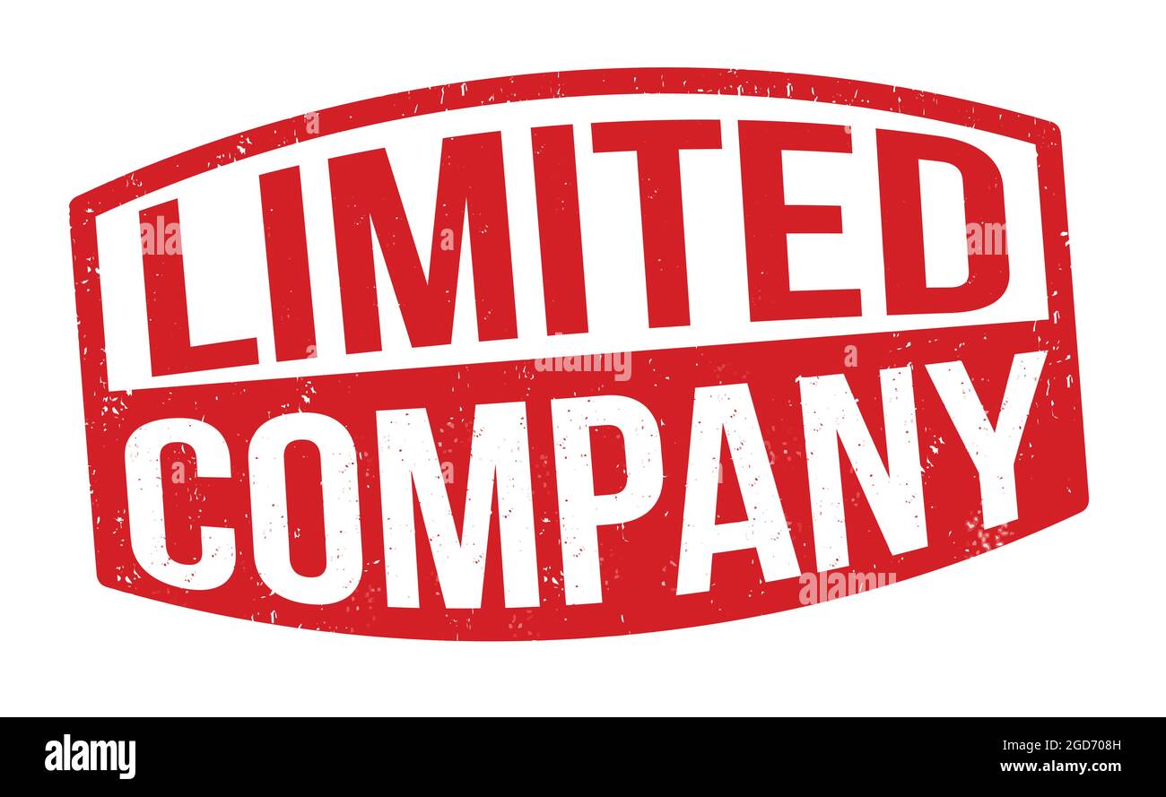 Limited company sign or stamp on white background, vector illustration ...