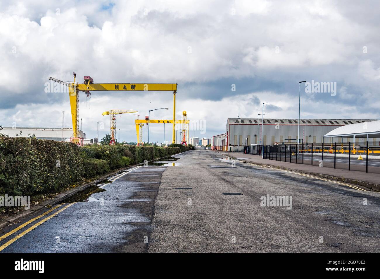 The Harland and Wolff cranes (Samson and Goliath), Belfast, Northern ...