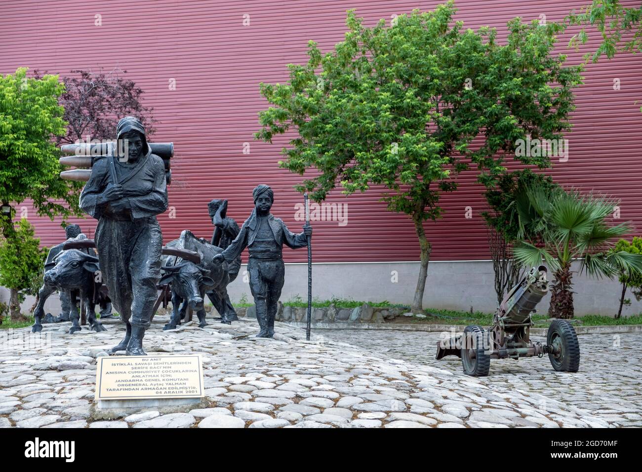 A monument in honor of "Martyr Şerife Bacı" was erected in the public park on the coast of ...