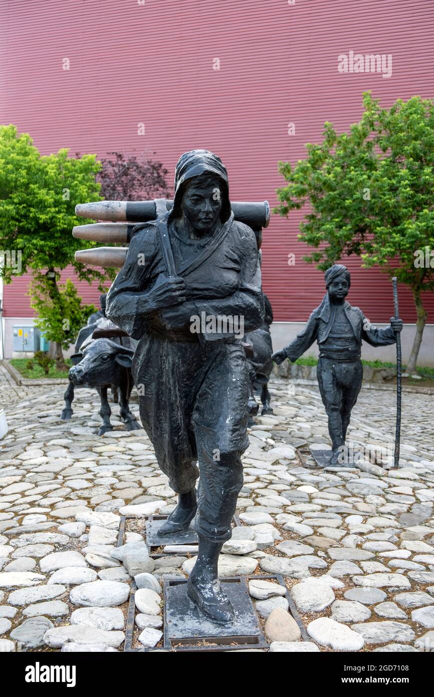 A monument in honor of "Martyr Şerife Bacı" was erected in the public park on the coast of ...