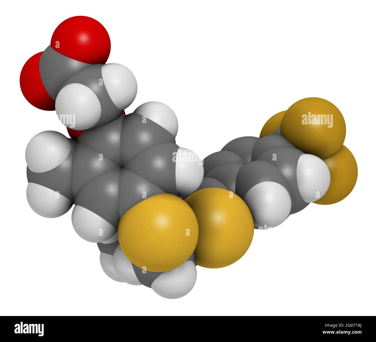 GW501516 (endurobol) performance enhancing drug molecule (illegal). 3D ...
