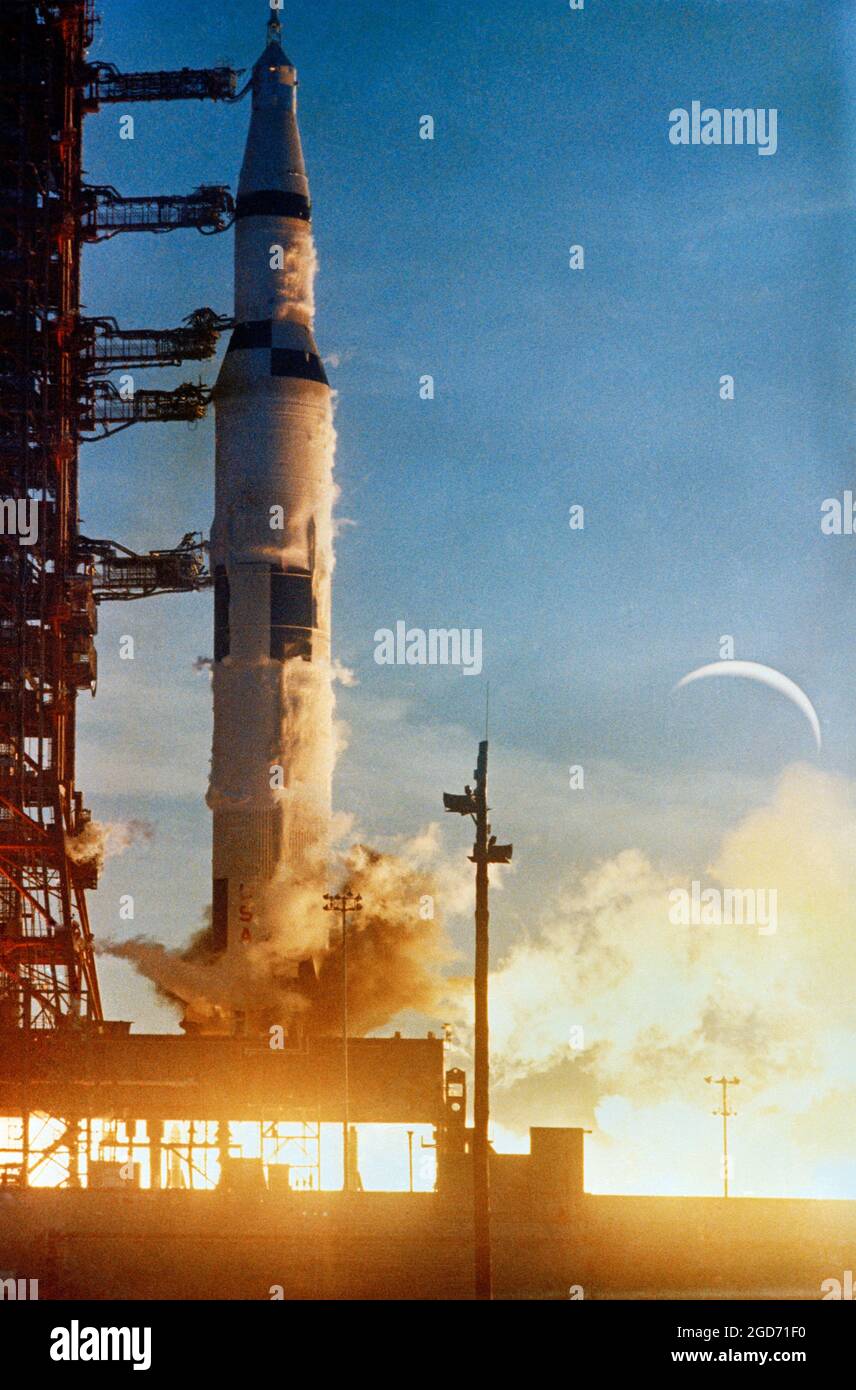 Apollo 12 Rocket Labled