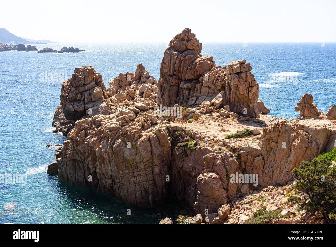 Rock formations on the Costa Paradiso of Sardinia, Italy Stock Photo ...