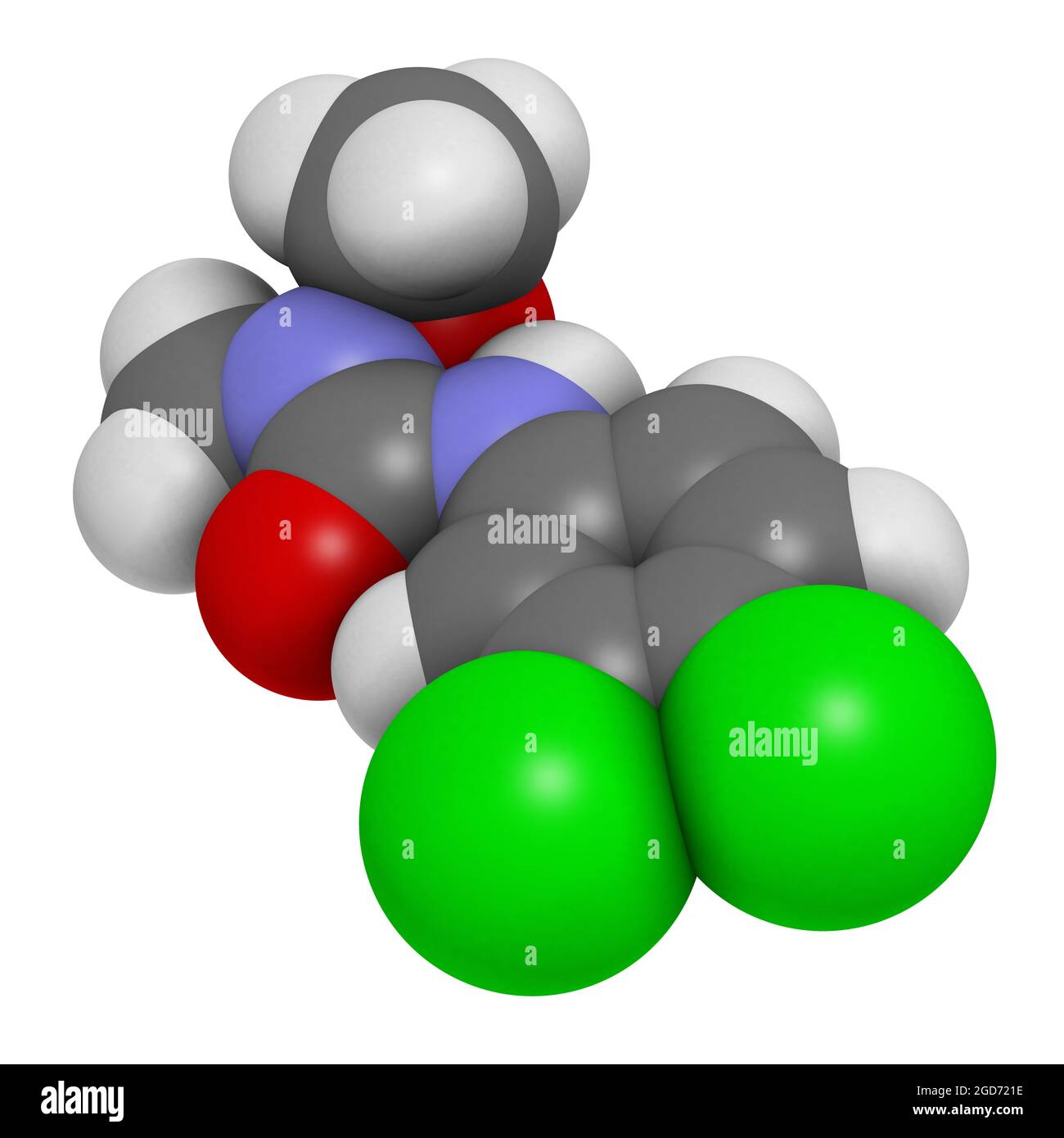 Linuron herbicide molecule. 3D rendering Stock Photo - Alamy