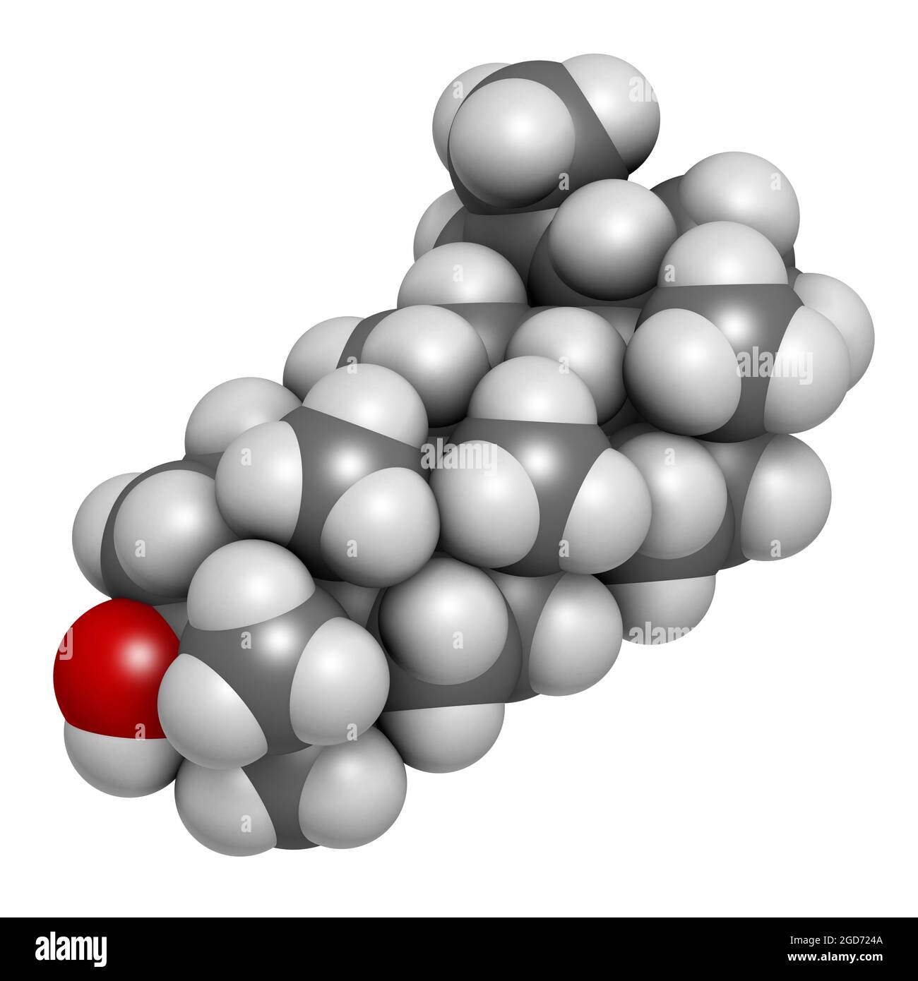 Lupeol molecule. 3D rendering. Atoms are represented as spheres Stock ...