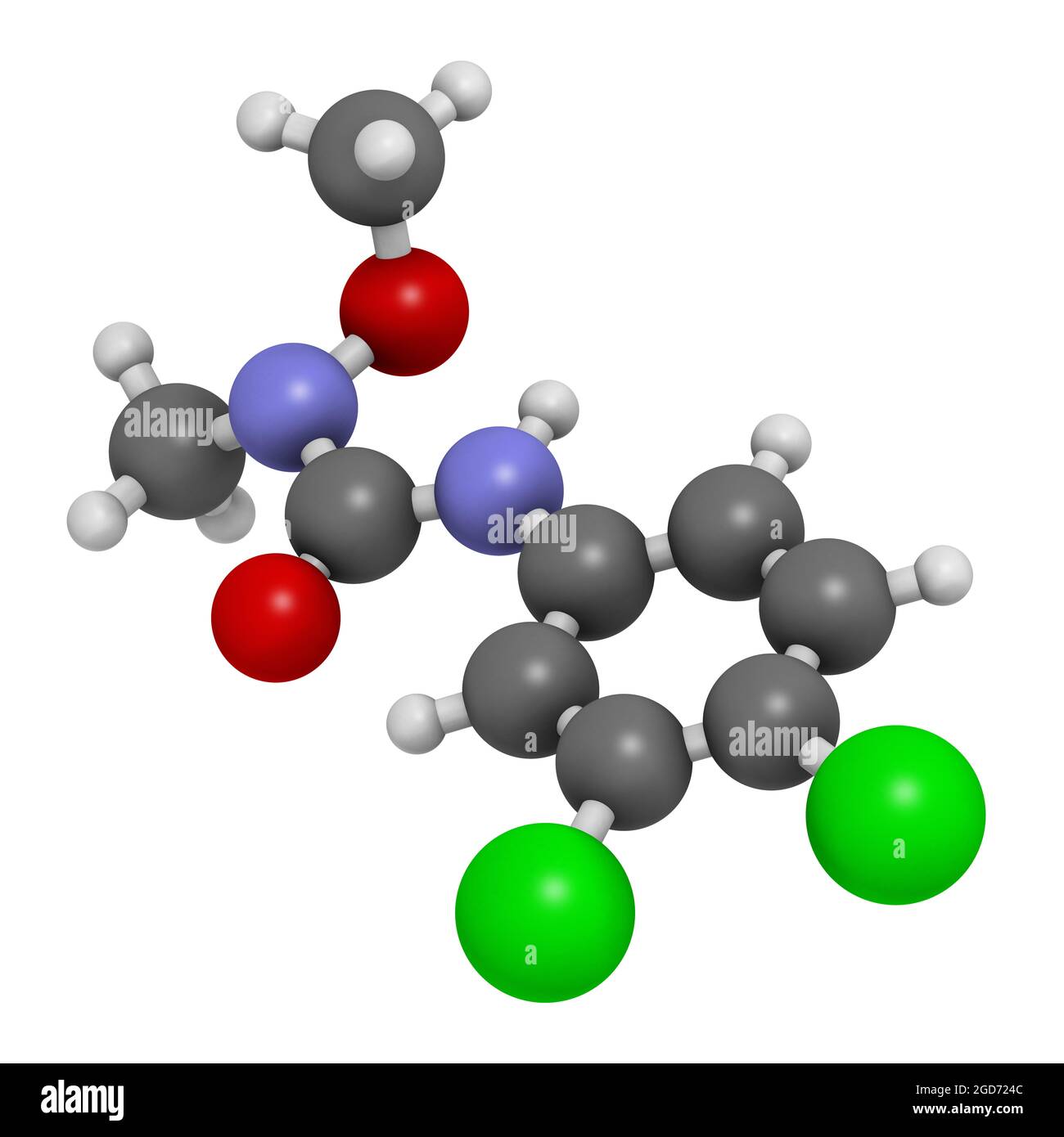 Linuron herbicide molecule. 3D rendering Stock Photo - Alamy