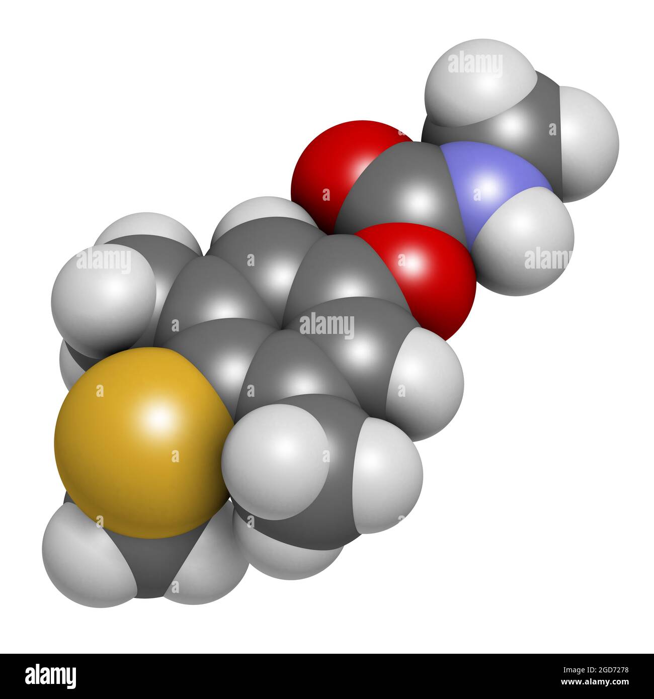 Methiocarb pesticide molecule. 3D rendering Stock Photo - Alamy