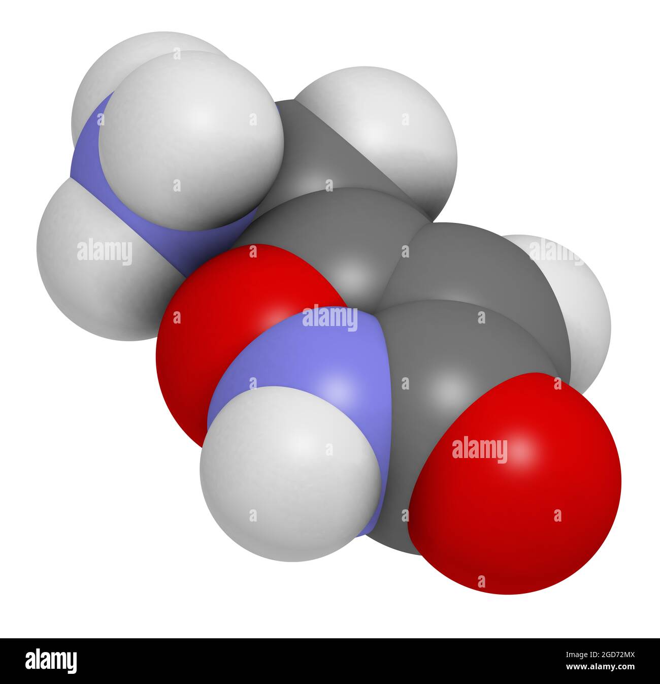 Muscimol (agarin, pantherine) molecule. Main psychoactive component of ...