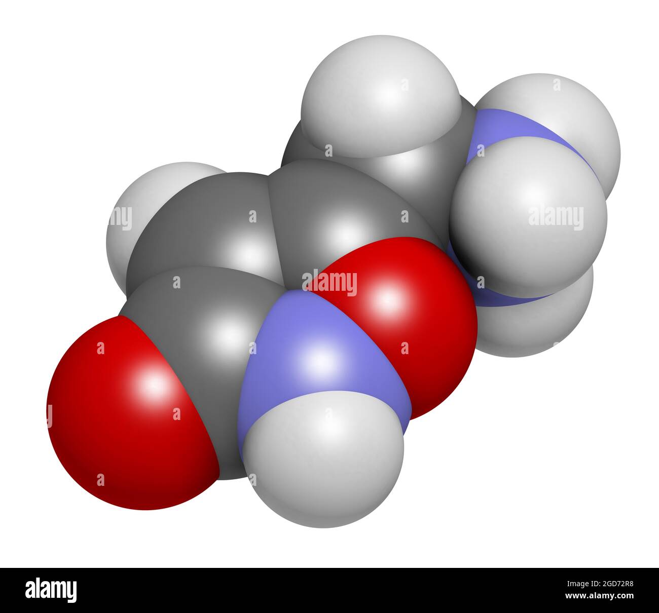 Muscimol (agarin, pantherine) molecule. Main psychoactive component of ...
