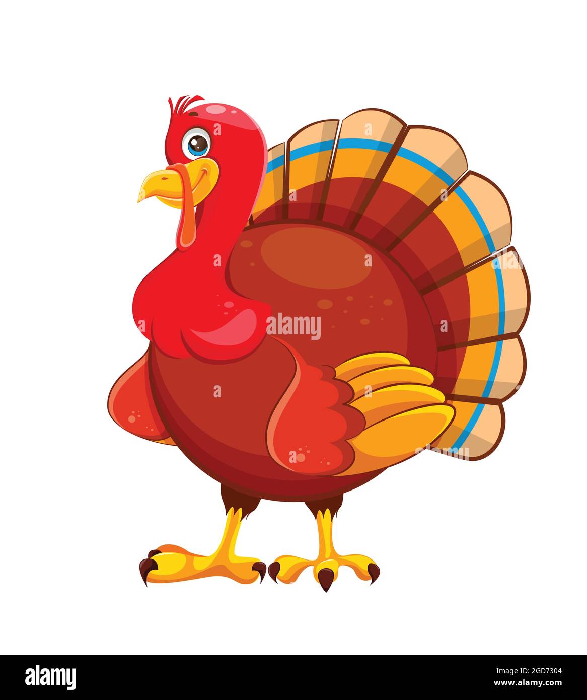 Cartoon turkey bird. Usable for Thanksgiving day. Stock vector ...
