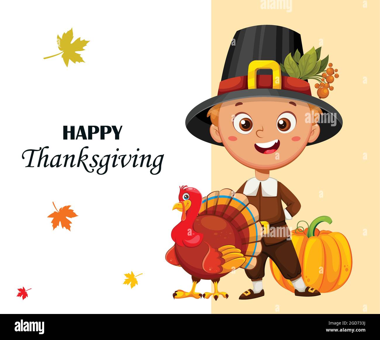 Happy Thanksgiving Cartoon Characters